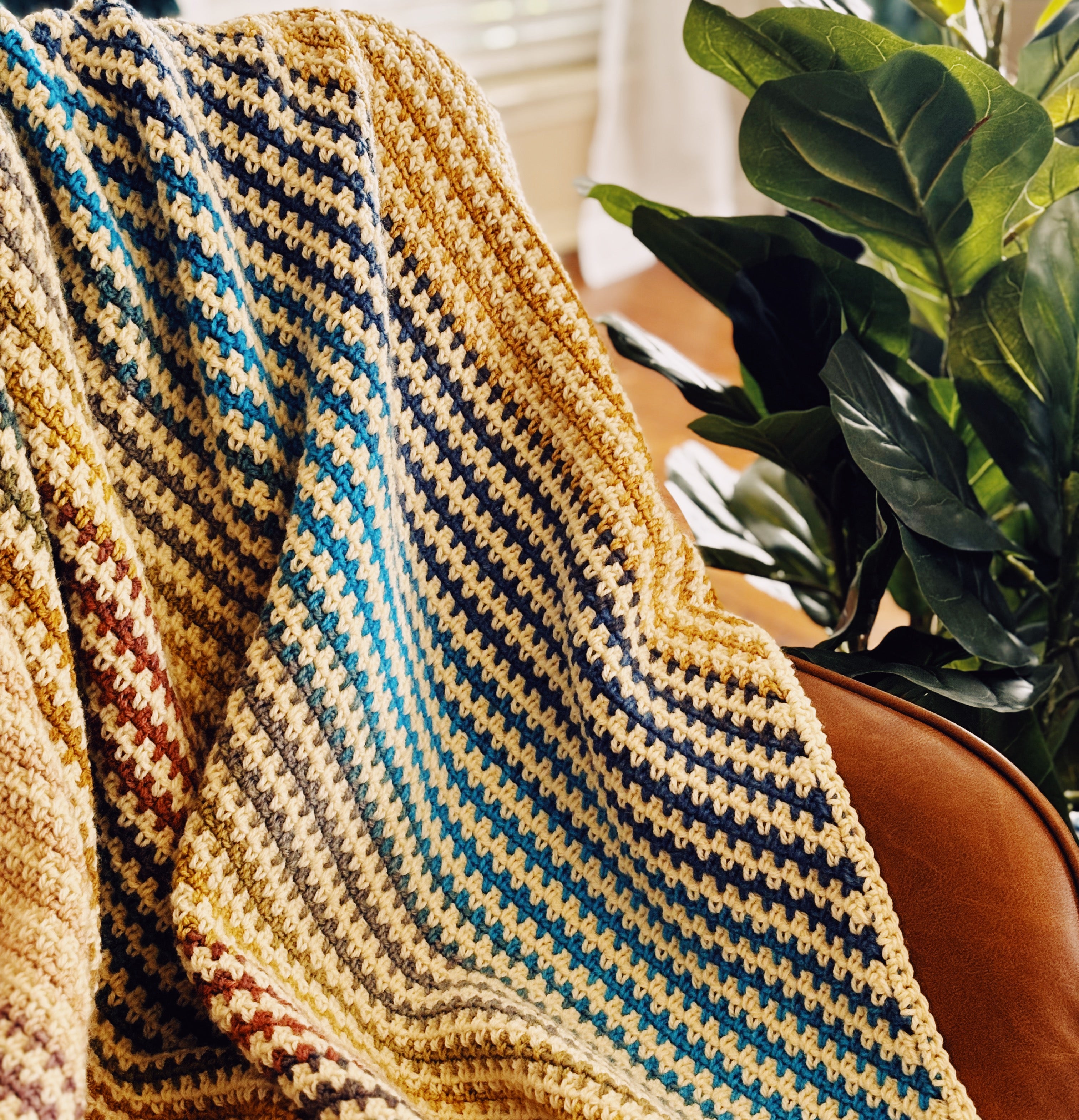 Striped Corner to Corner Crochet Blanket Pattern | The Penny – I Can ...