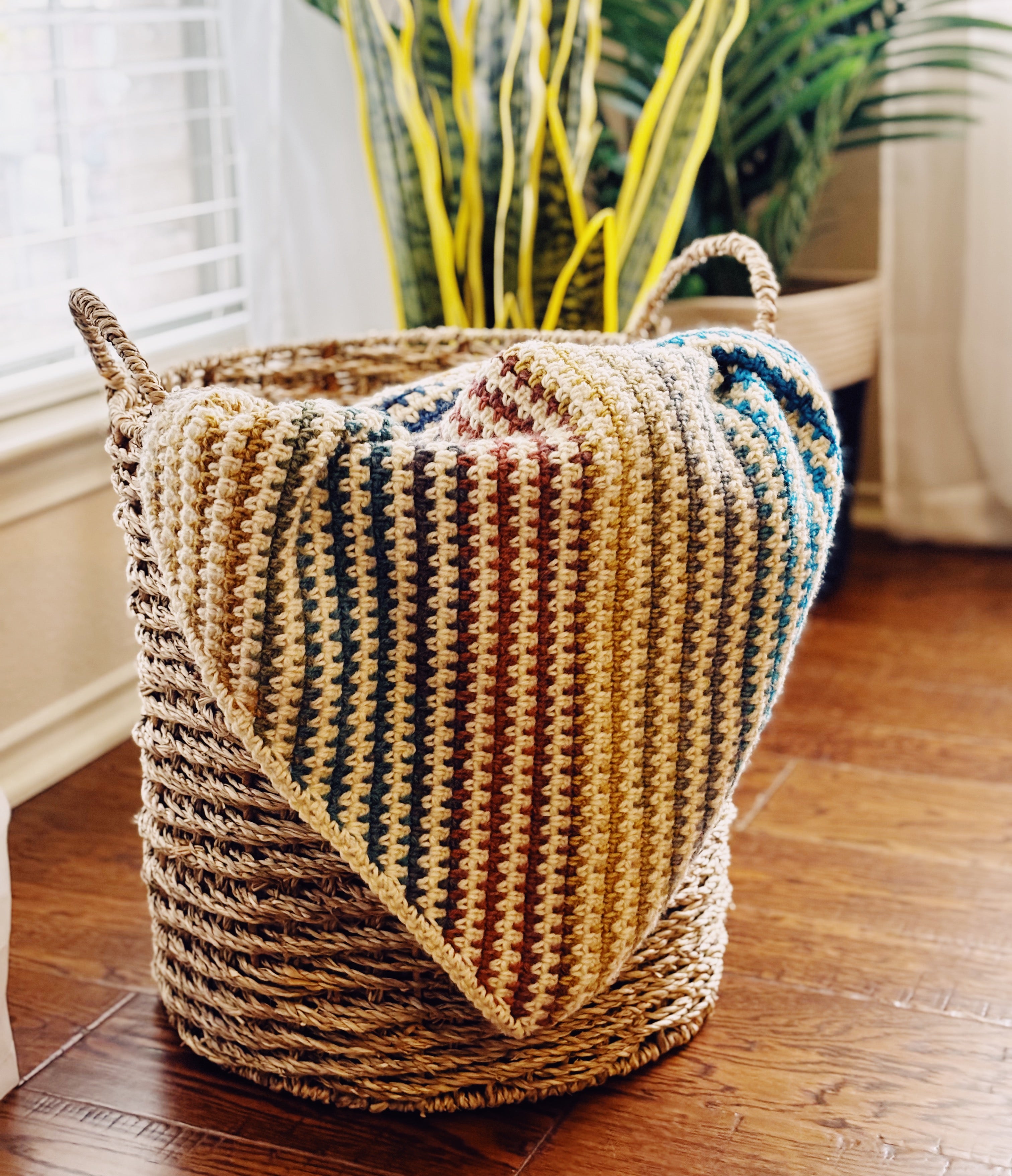 Striped Corner to Corner Crochet Blanket Pattern | The Penny – I Can Crochet That