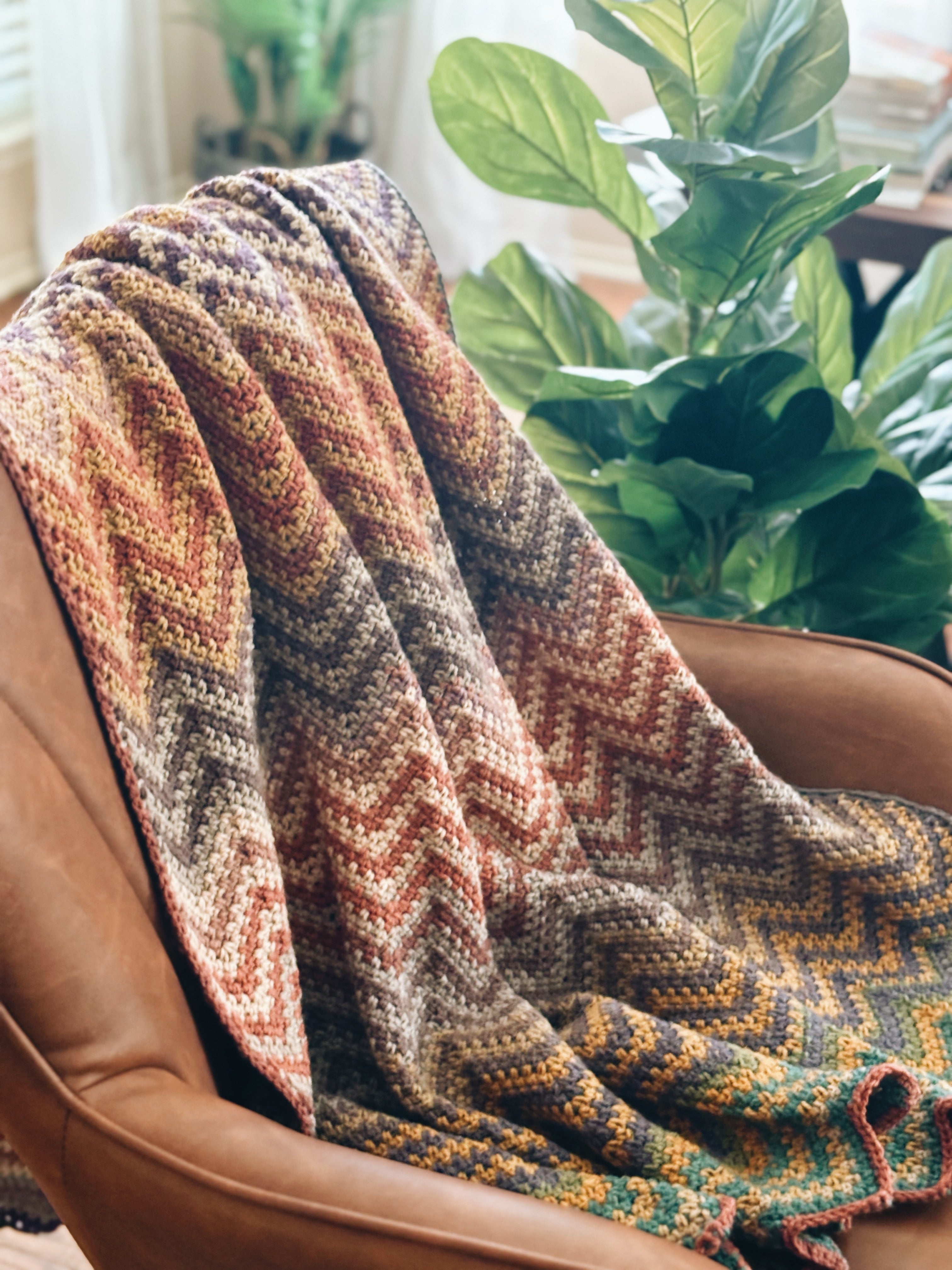 Crochet Ripple Moss Stitch Blanket – I Can Crochet That
