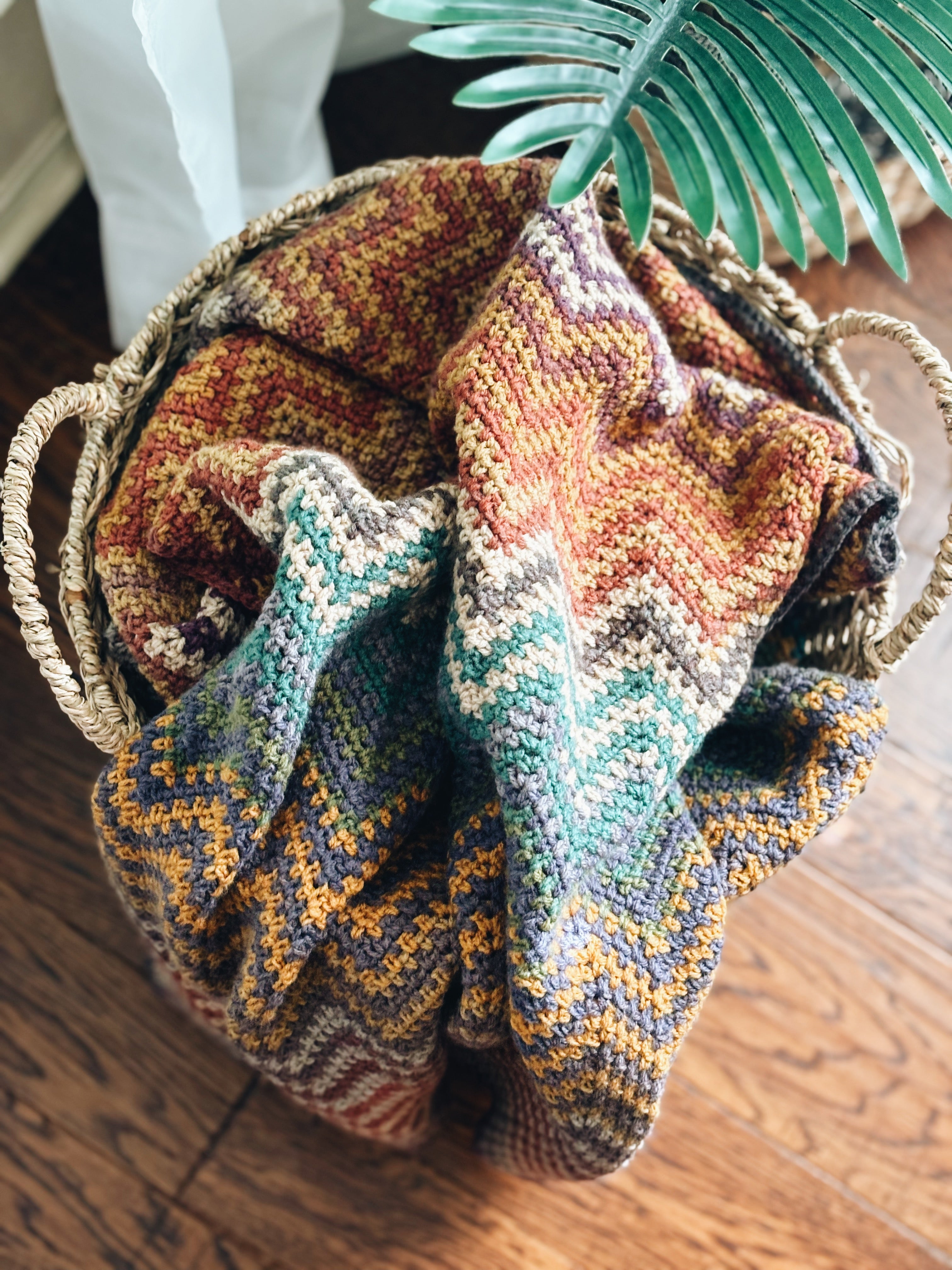 Crochet Ripple Moss Stitch Blanket – I Can Crochet That