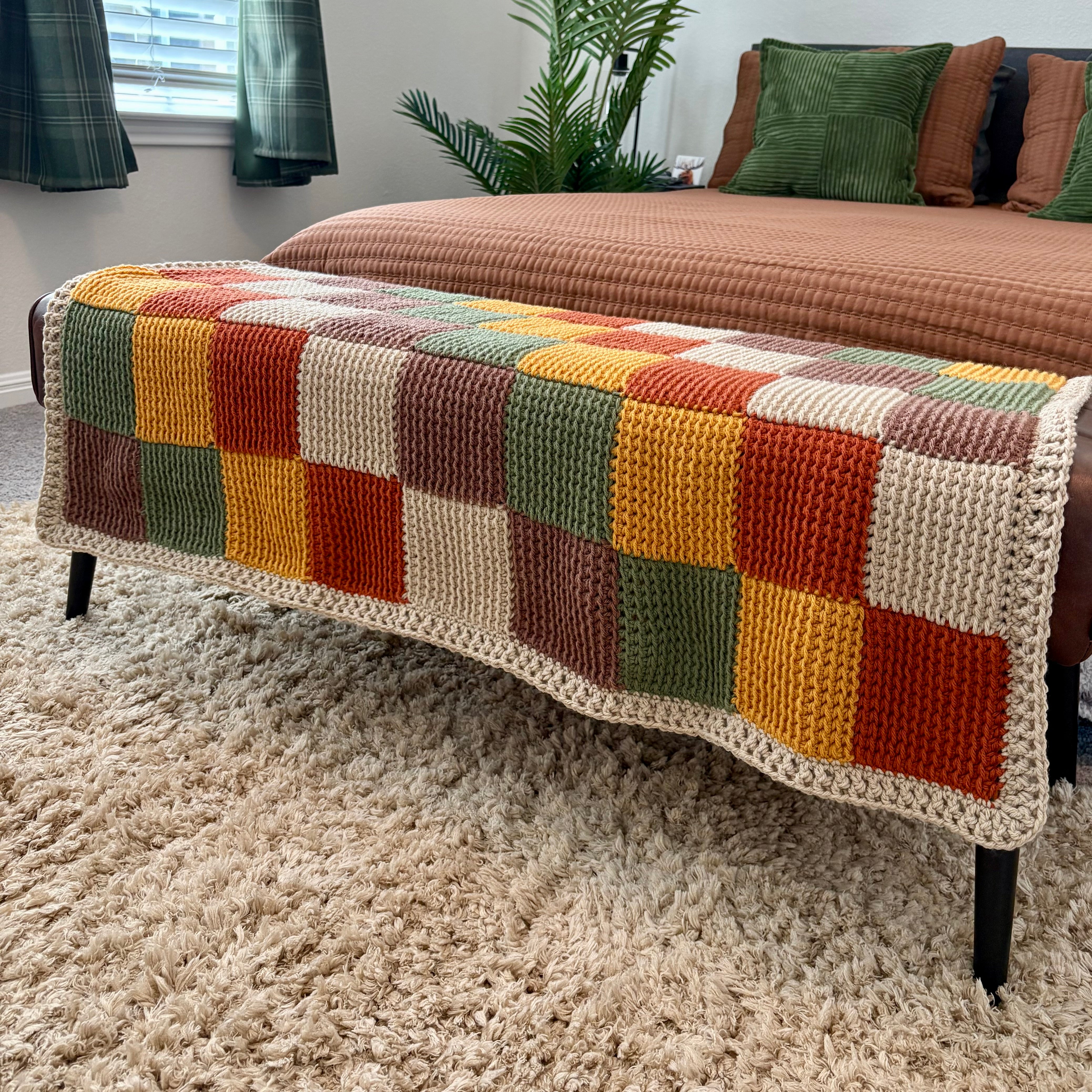 Tunisian Crochet Entrelac Blanket Pattern – I Can Crochet That