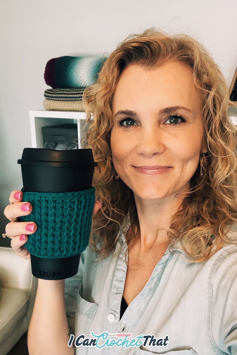 Tunisian Crochet Cup Cozy Pattern (Beginner-Friendly PDF) – I Can ...