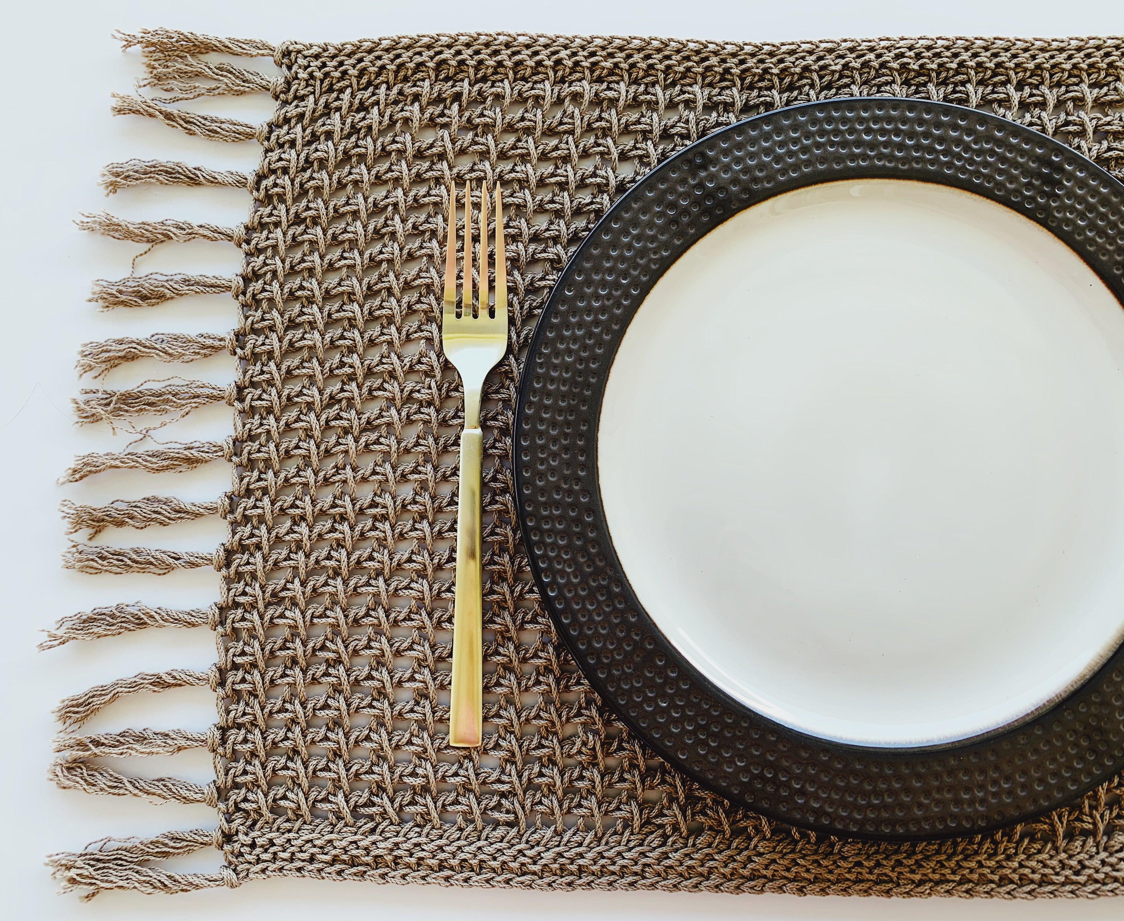 Tunisian Crochet Rectangle Placemat Pattern – I Can Crochet That